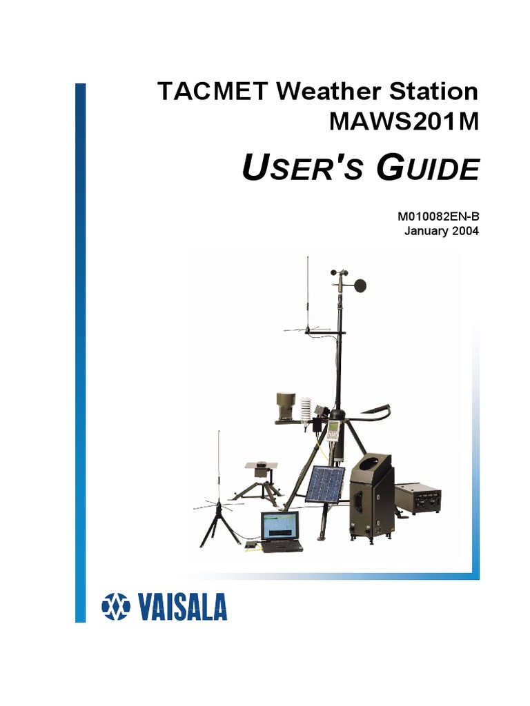 TACMET Weather Station MAWS201M User Guide | PDF | Electrostatic ...