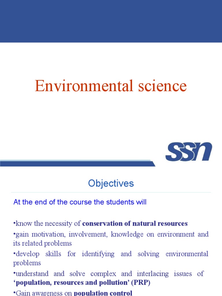 Environmental Science | PDF | Sustainability | Environmental Impact ...