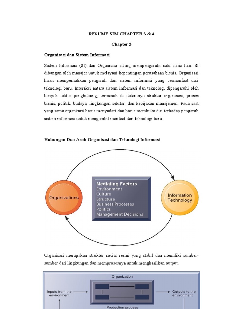 Rangkuman SIM Chapter 4 | PDF | Bisnis | Komputer