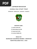 CONTOH LAPORAN STUDY TOUR KE YOGYAKARTA Kelompok 1 | PDF
