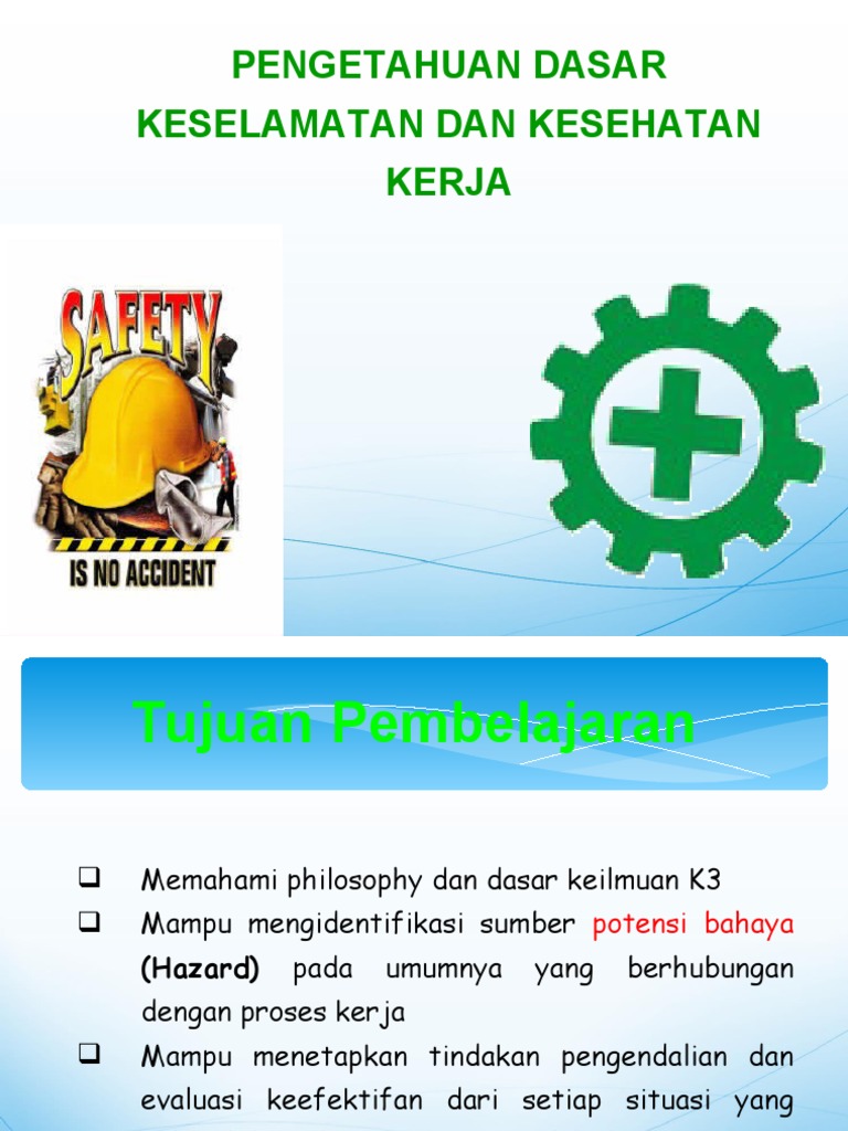 Pengetahuan Dasar-Dasar k3 | PDF