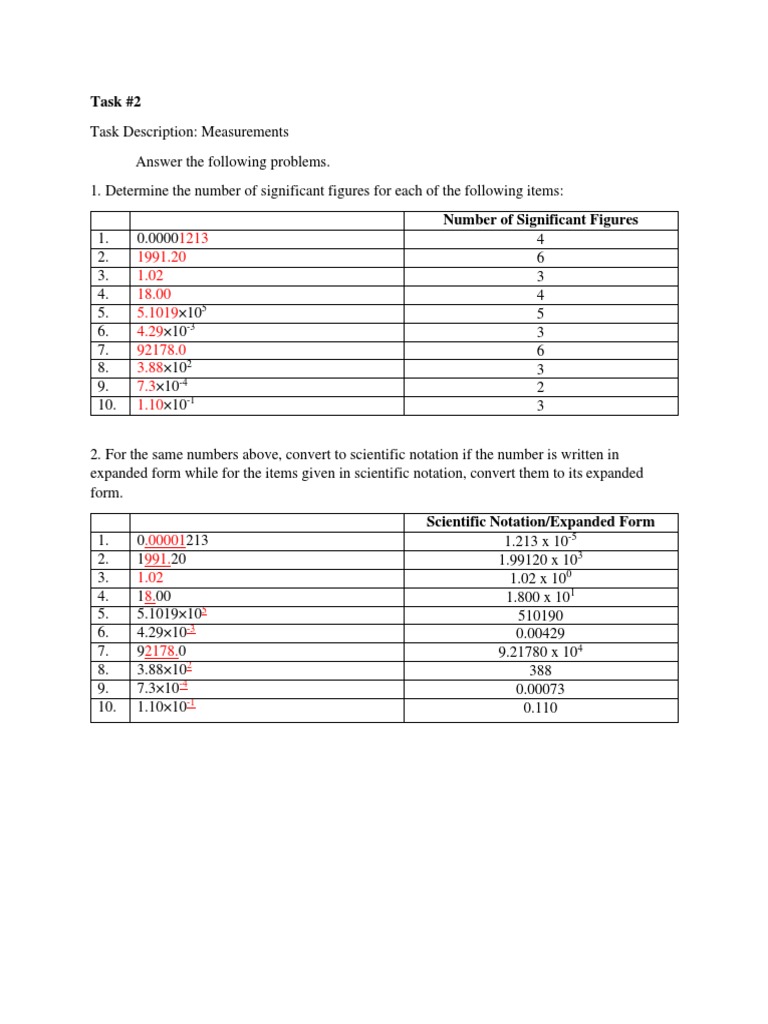 Task 1 ANSWERS | PDF