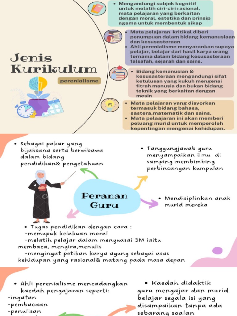 Jenis Kurikulum Falsafah Perenialisme | PDF