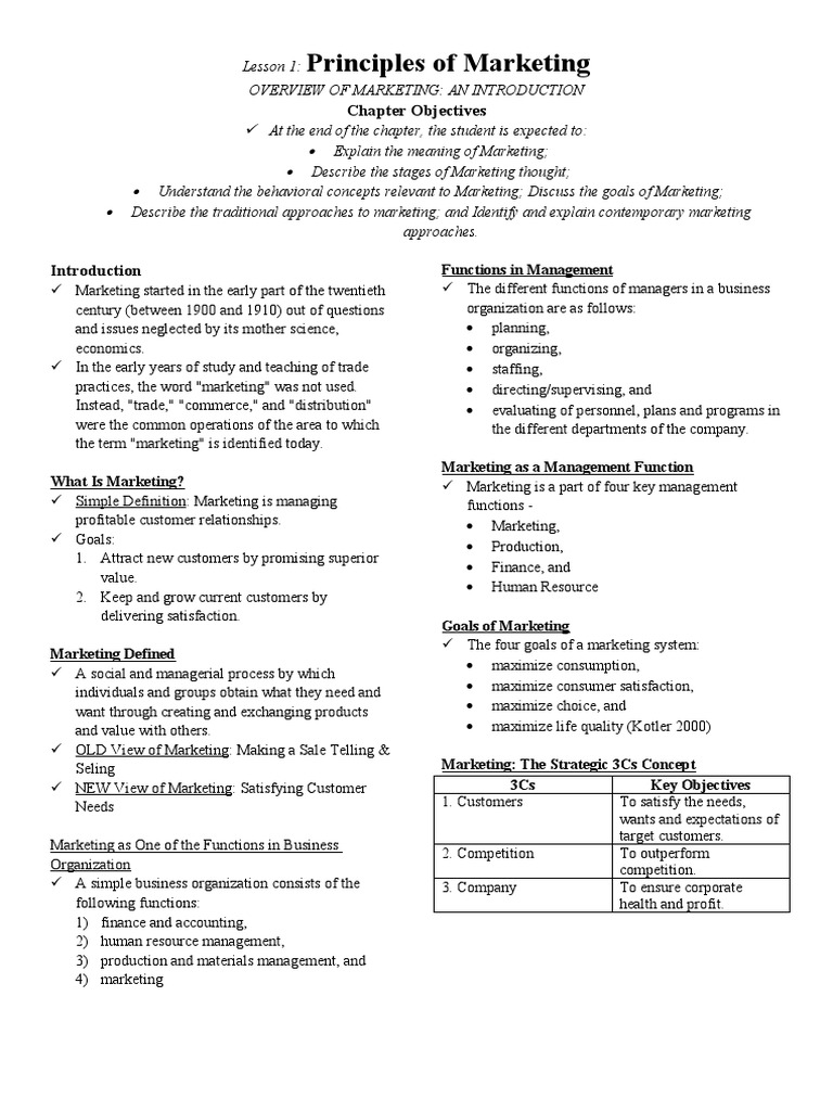 Introduction to Marketing Principles | PDF | Marketing | System