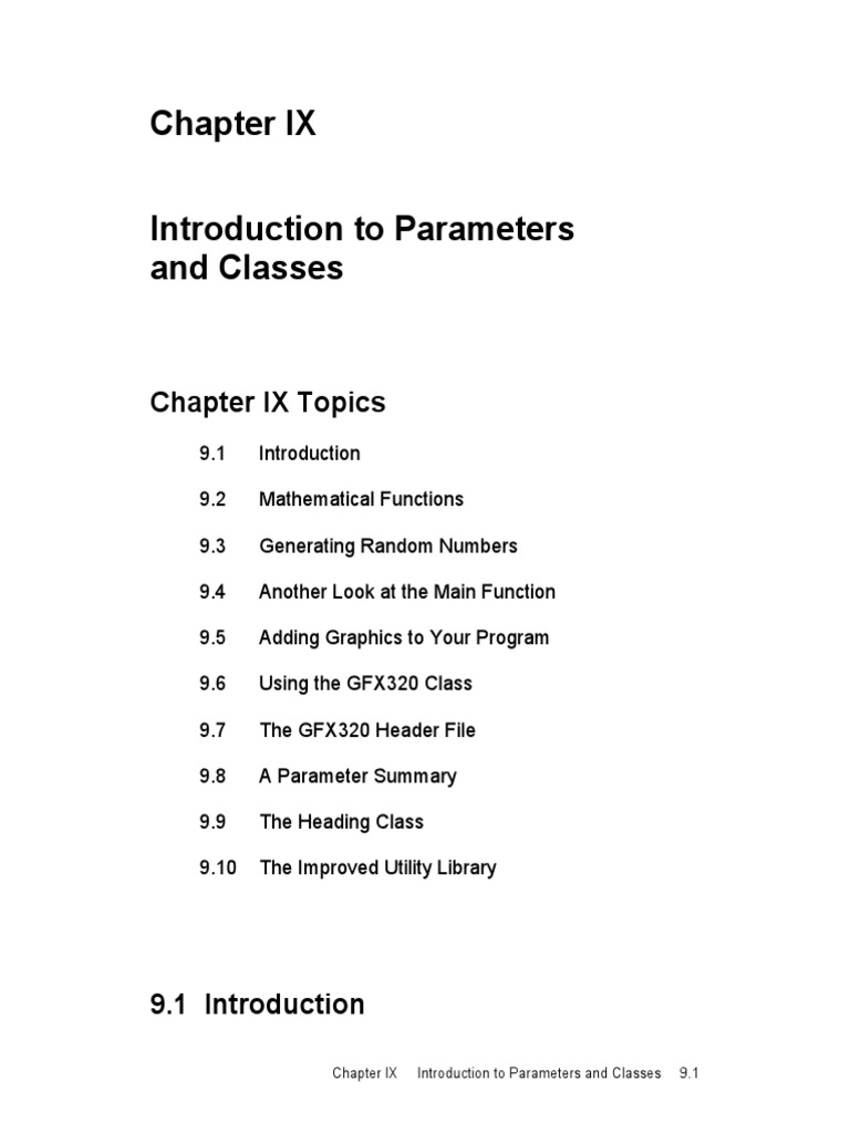 Chapter IX | PDF | Subroutine | Parameter (Computer Programming) Chapter IX | PDF | Subroutine | Parameter (Computer Programming)