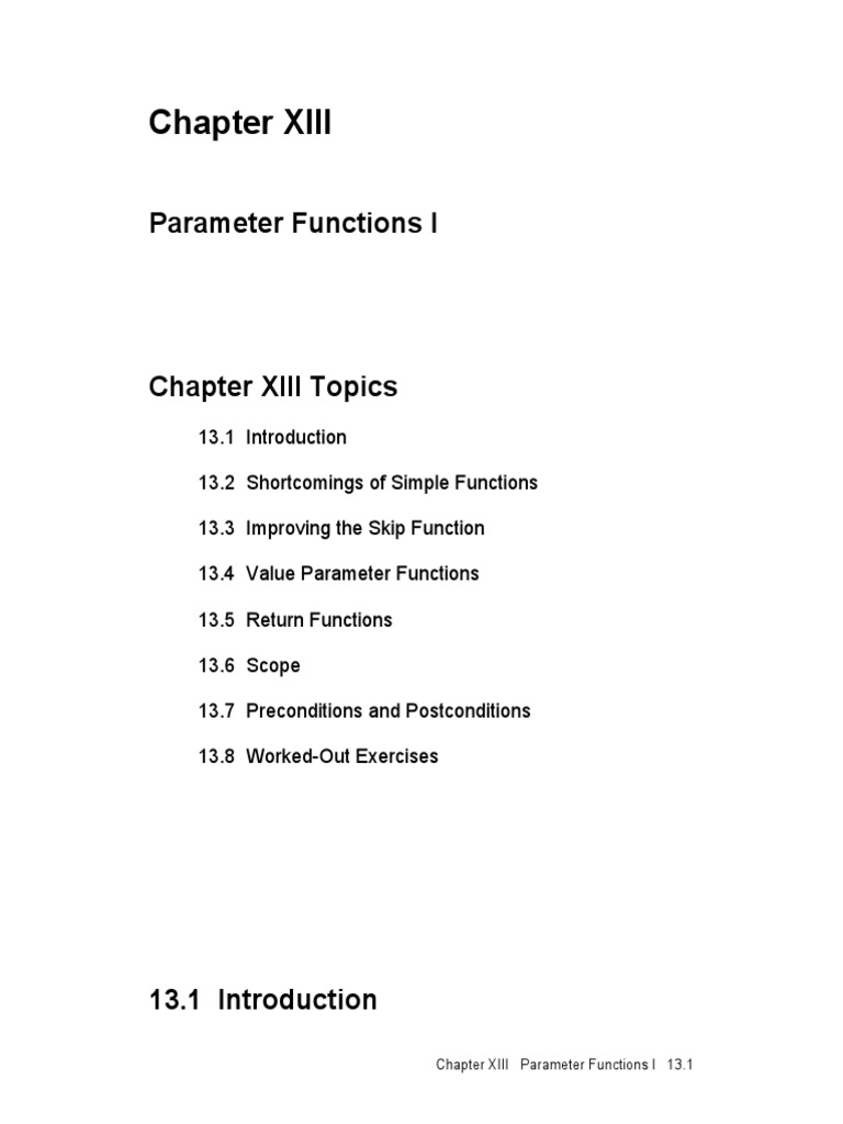 Chapter Xiii Pdf Parameter Computer Programming Subroutine