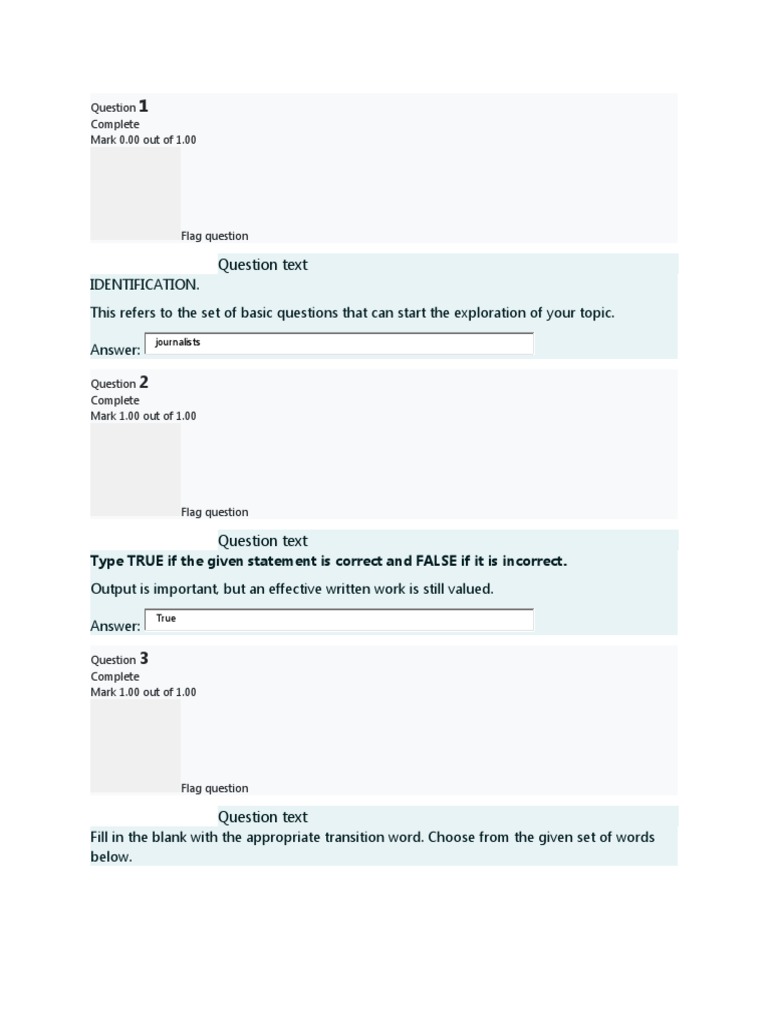 Reading and Writing Week 3 | PDF | Editing | Truth