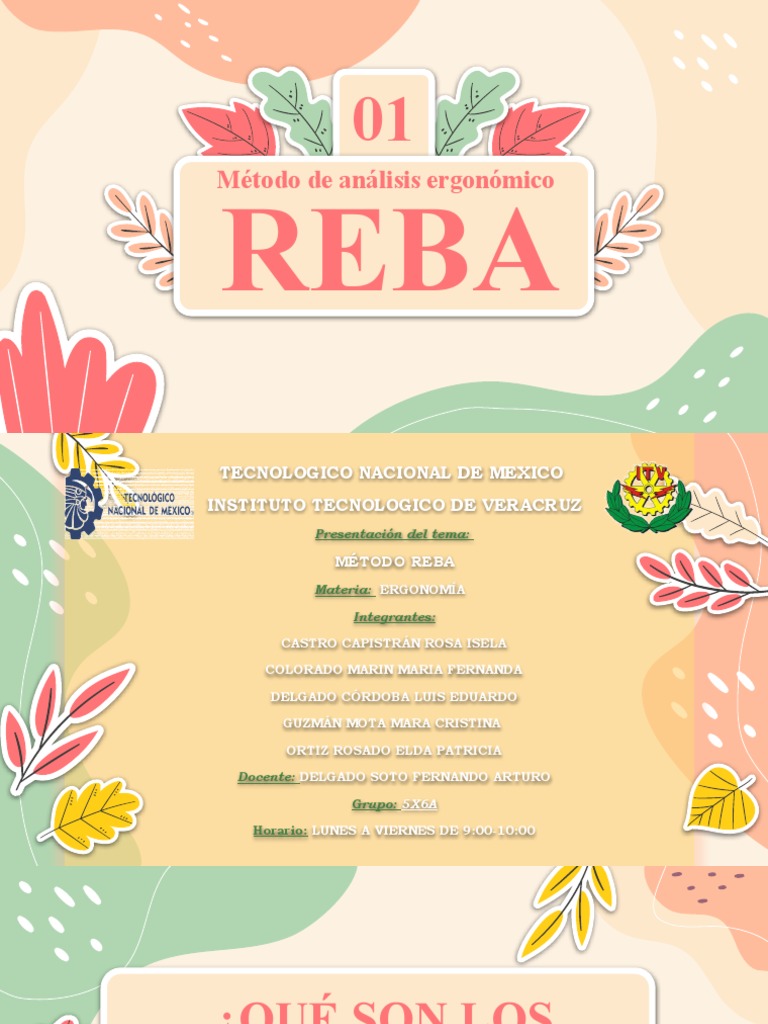 Método Reba | PDF | Factores humanos y ergonomía | Rotación