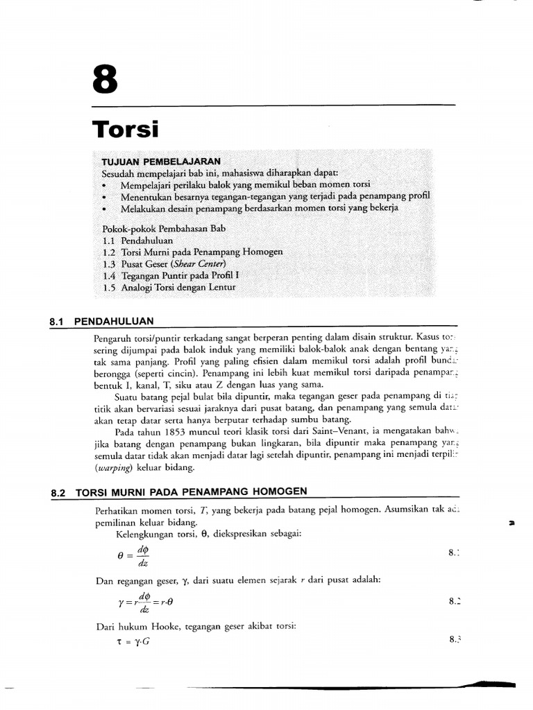 Memahami Torsi dan Tegangan pada Balok | PDF