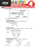 Multiplicacion y Division de Numeros para Sexto Grado de Primaria | PDF ...