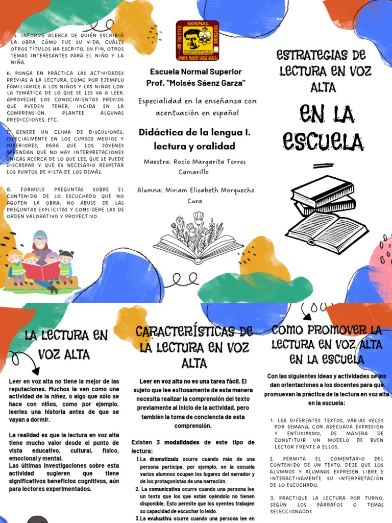 Estrategias de Lectura en Voz Alta en La Escuela | PDF | Sicología | Comunicación