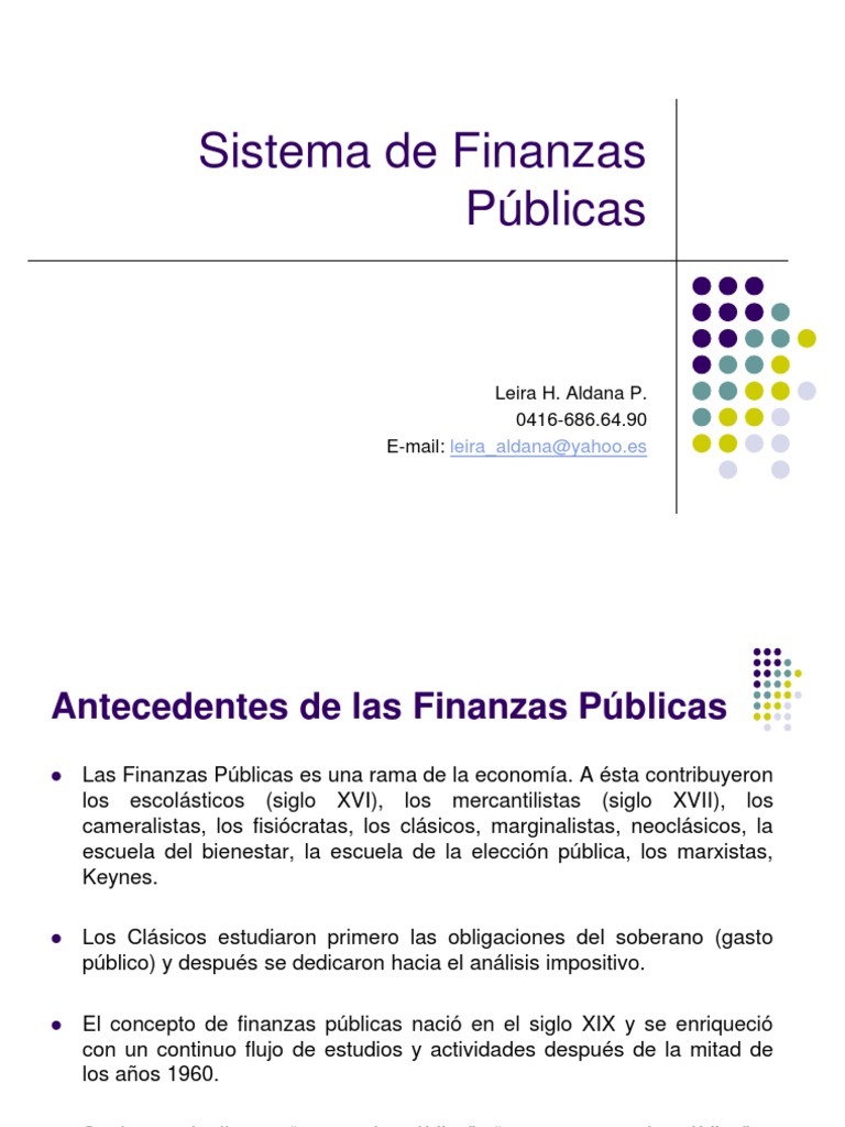 Presentación de Módulo 1 - Generalidades Finanzas Publicas | PDF | La política monetaria ...