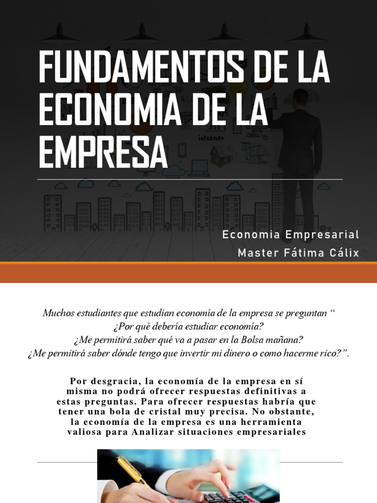 Clase 1 Fundamentos de La Economia | PDF | Negocios económicos | Business Clase 1 Fundamentos de La Economia | PDF | Negocios económicos | Business