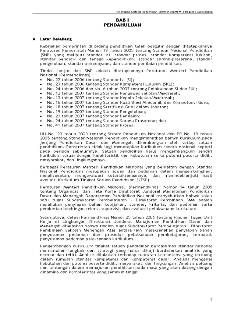 Peningkatan KKM | PDF