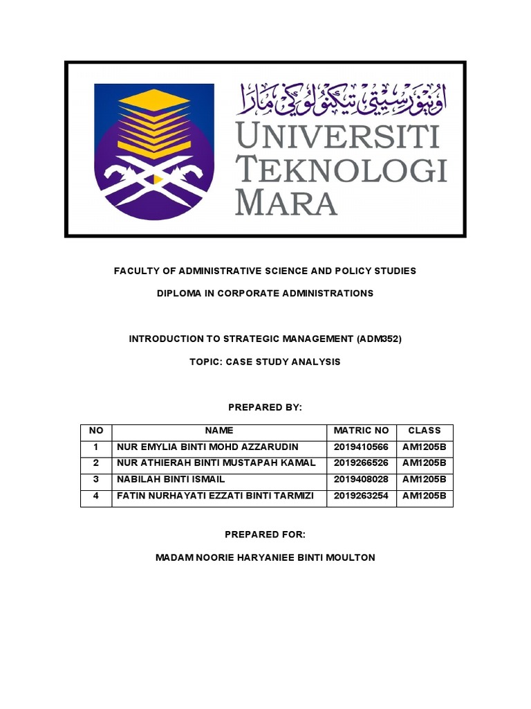 Case Study Analysis - Group 8 (Adm352) | PDF | Low Cost Carrier ...