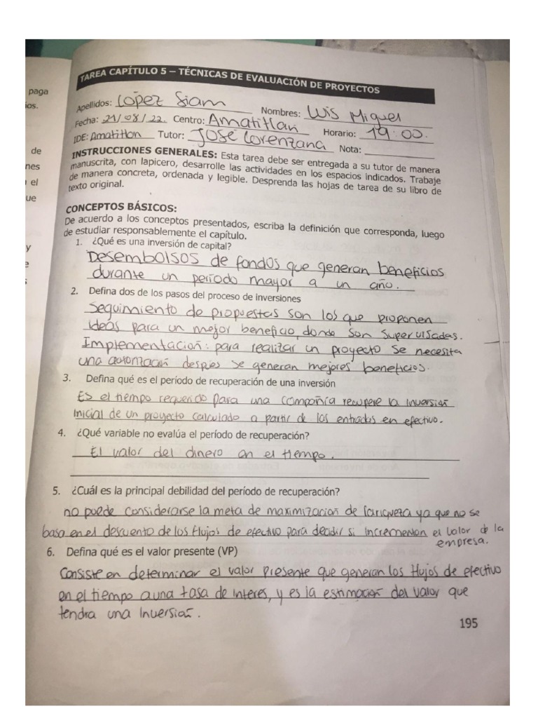 Tarea 5, Capitulo 5 | PDF