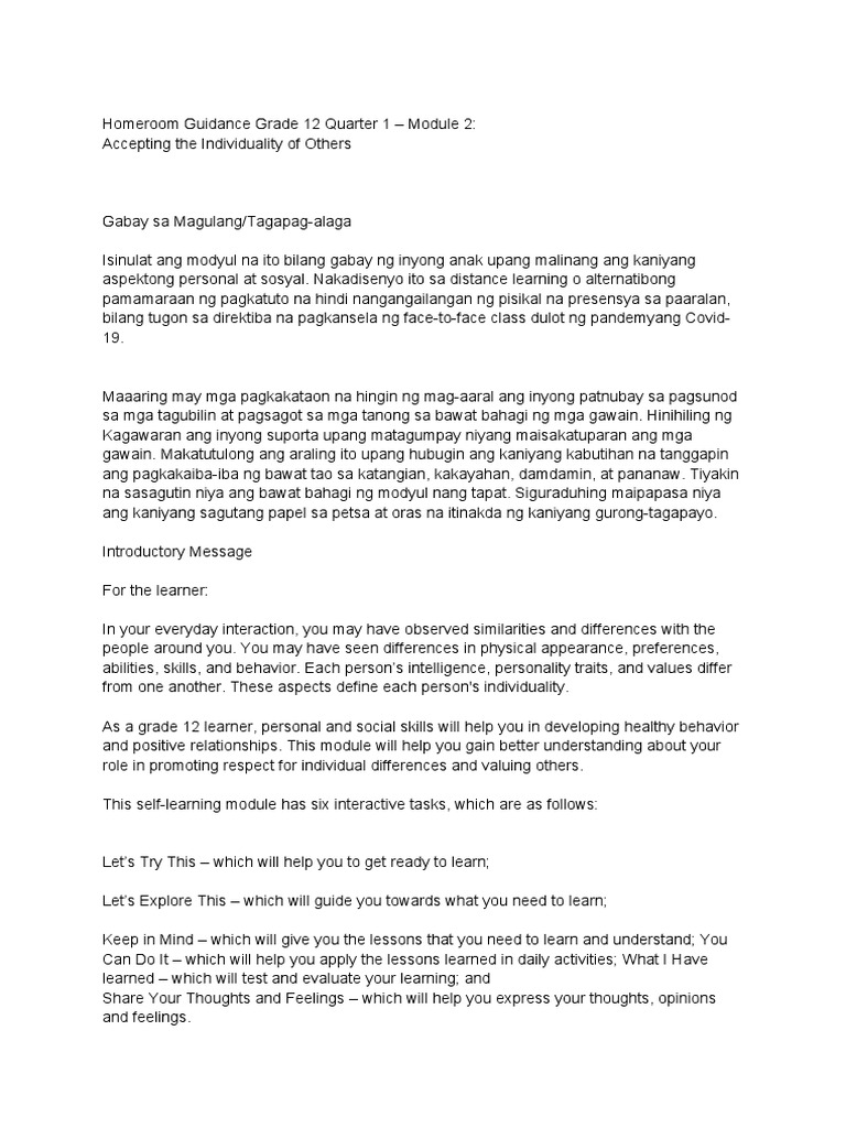 Module 2 Bernales HGP | PDF | Thought | Sibling