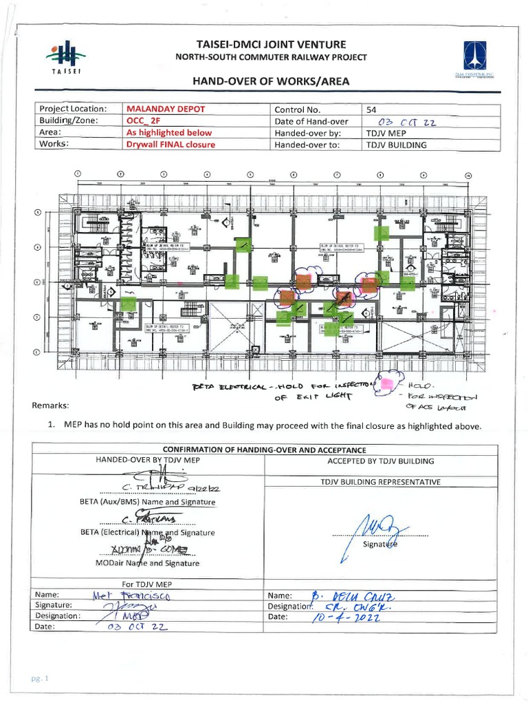 MEP Clearance - Ceiling and Wall | PDF