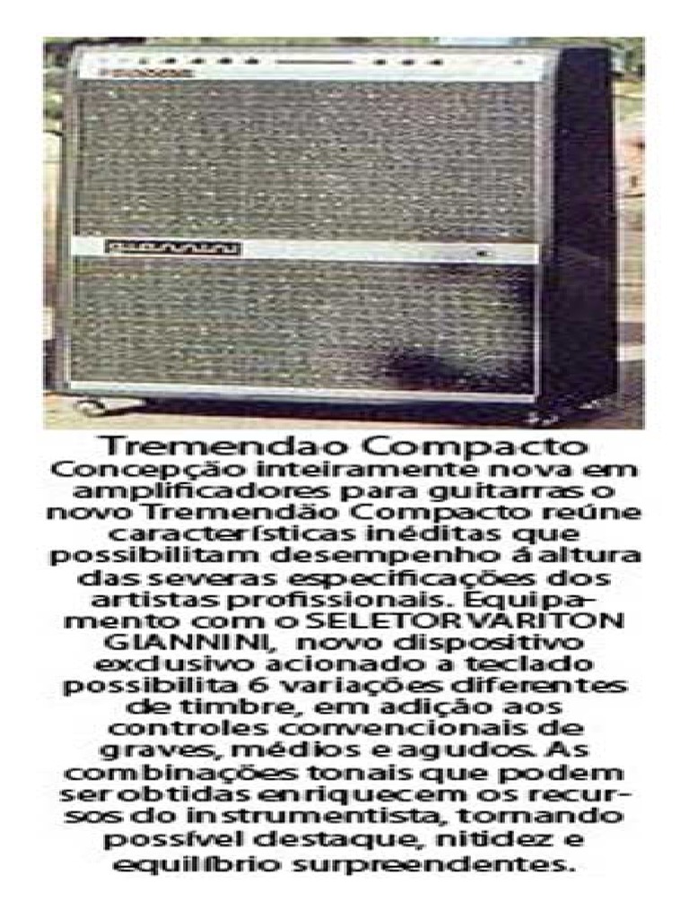 Giannini Tremendão Compacto Foto | PDF