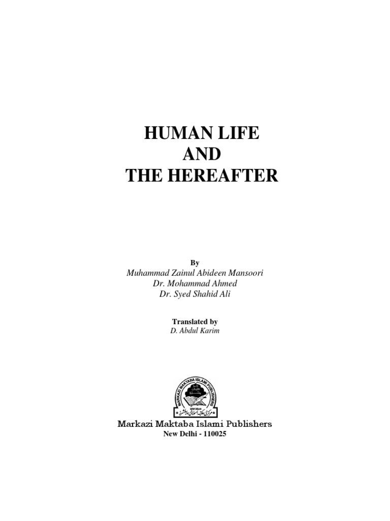 Human Life and The Hereafter | PDF | Afterlife | Heaven