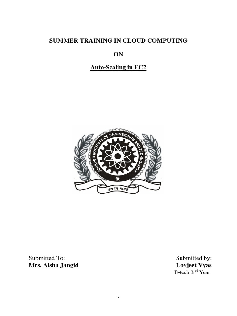 Cloud-Project Report | PDF | Amazon Web Services | Cloud Computing