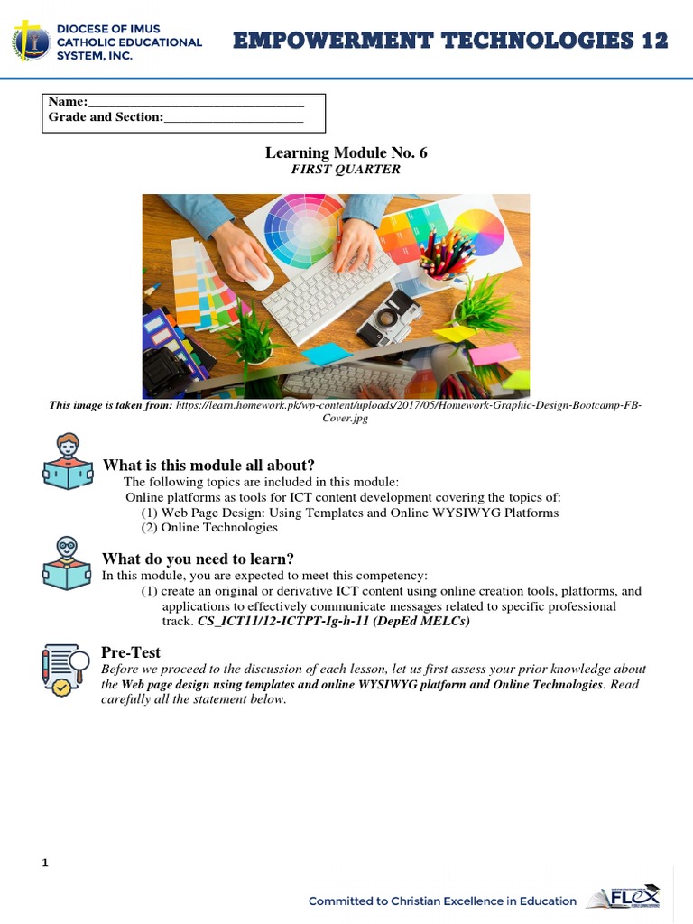 Module 6: Web Design & Online Tech | PDF | Websites | Educational ...