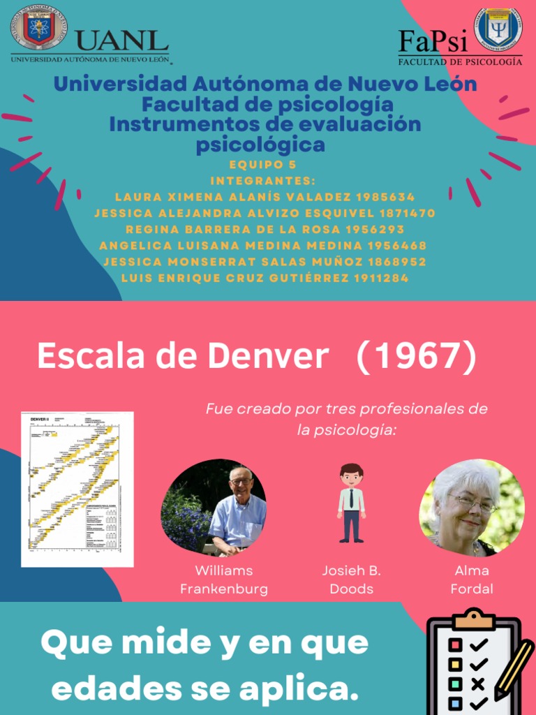 Guía del Test de Denver para Niños | PDF | Inteligencia | Cognición