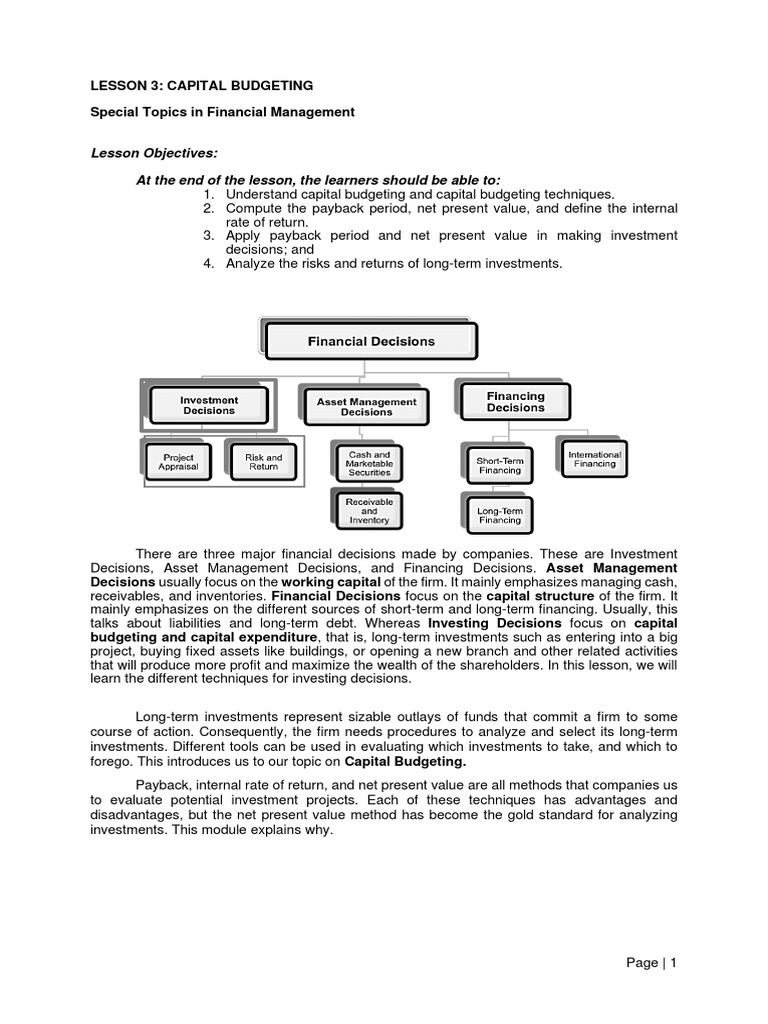 Capital Budgeting Techniques Explained | PDF | Internal Rate Of Return | Net Present Value