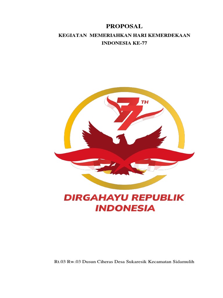 Proposal Hut RT 03 | PDF