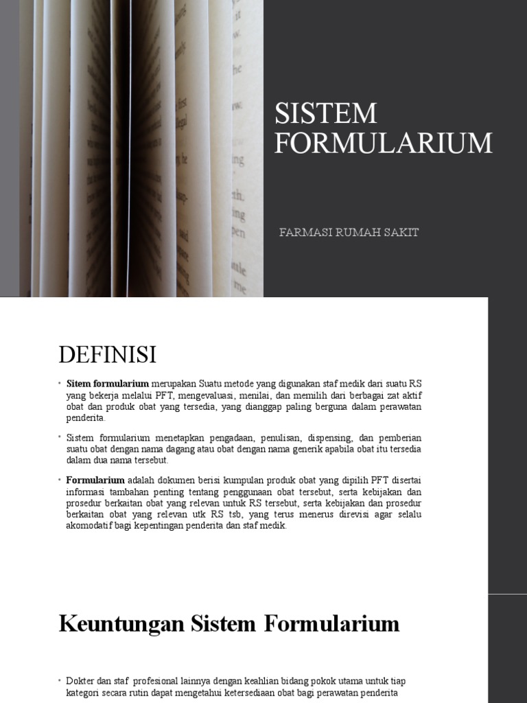 Sistem Formularium | PDF