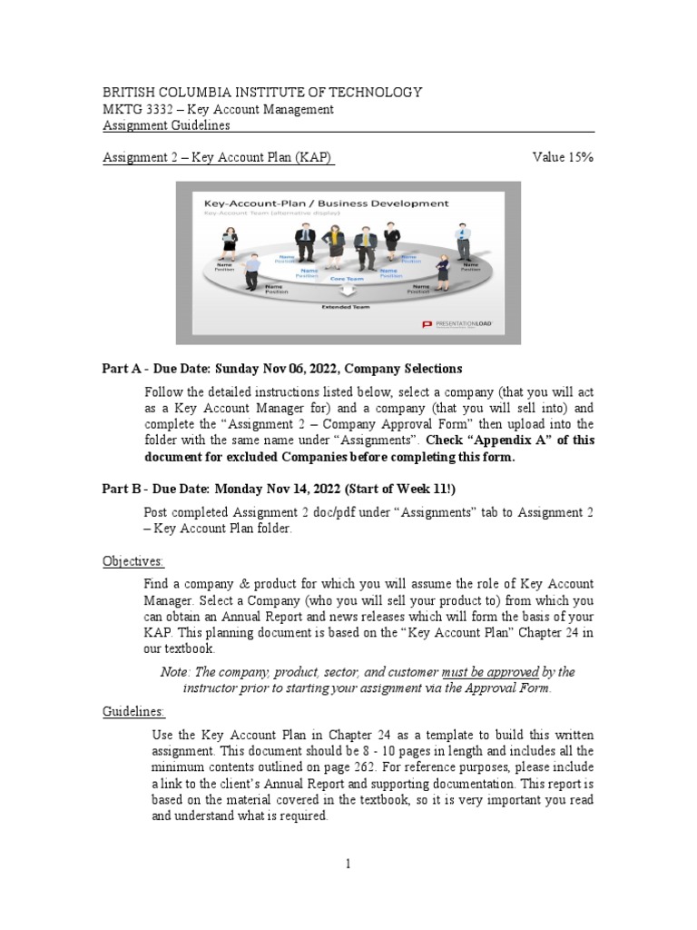 Key Account Management Assignment Guide | PDF