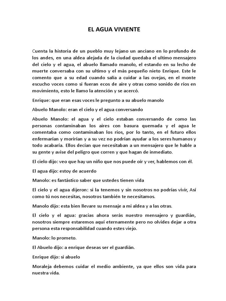 El Agua Viviente | PDF | Libros para adolescentes