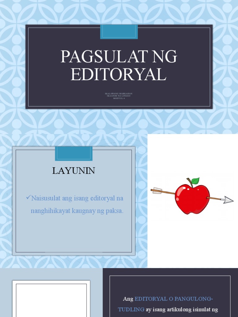 Pagsulat NG Editoryal | PDF