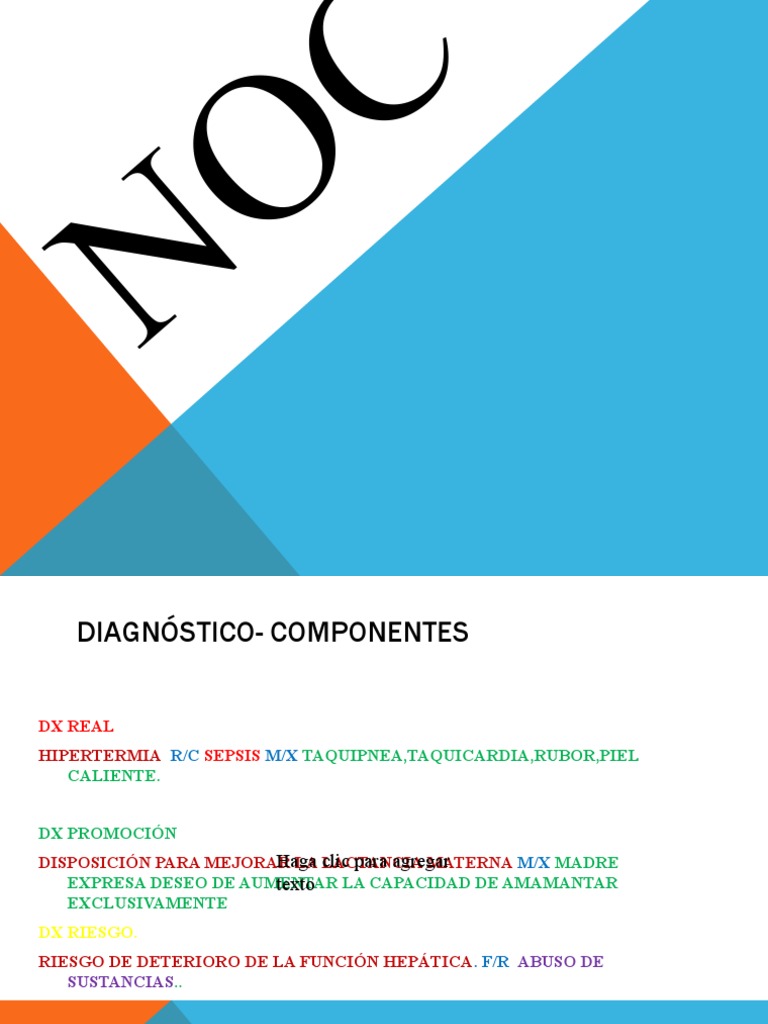 Taxonomia Noc | PDF | Enfermería | Medicamentos con receta