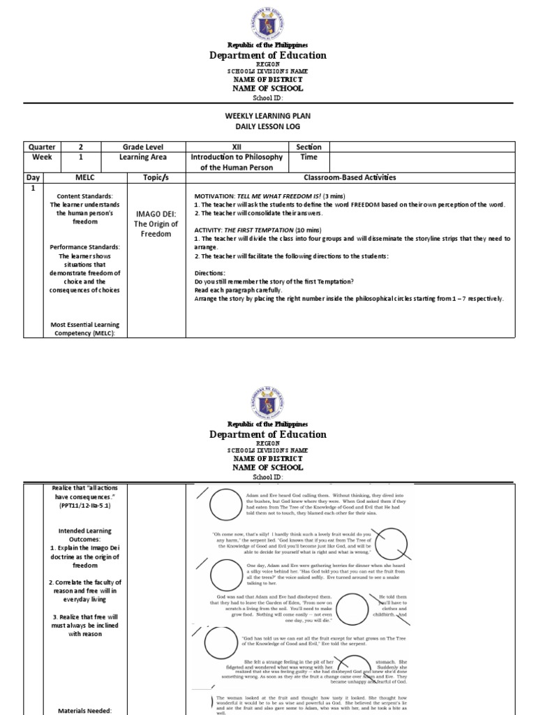 LP - Philo - W1 | PDF | Free Will | Existentialism