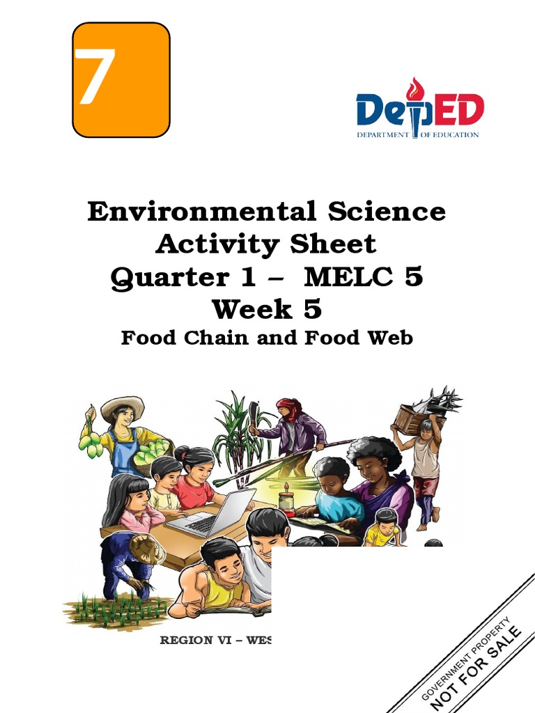 STE-LAS EnviSci MELC 5 Q1 Week-5 | PDF | Food Web | Learning