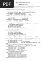 First Summative Test in SCIENCE 5 2nd Quarter | PDF | Reproductive ...