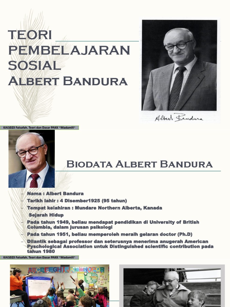Teori Pembelajaran Sosial Bandura | PDF