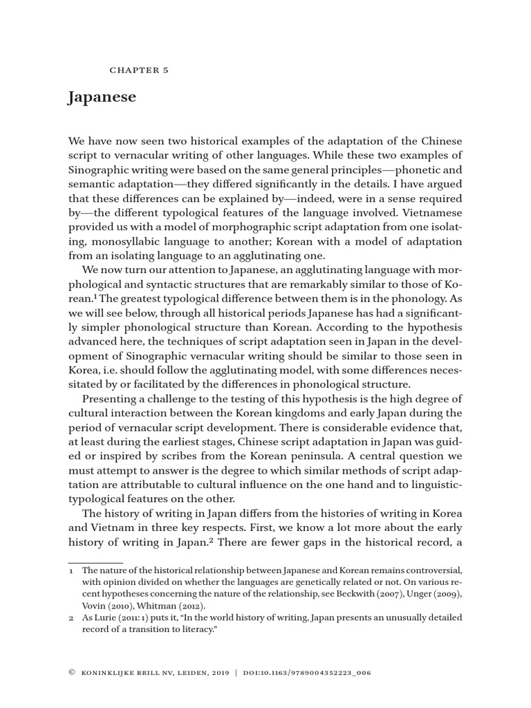 Sinography - The Borrowing and Adaptation of The Chinese Script ...