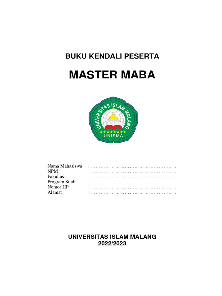 Buku Mahasiswa (Master Maba) | PDF | Seni | Teknologi & Rekayasa