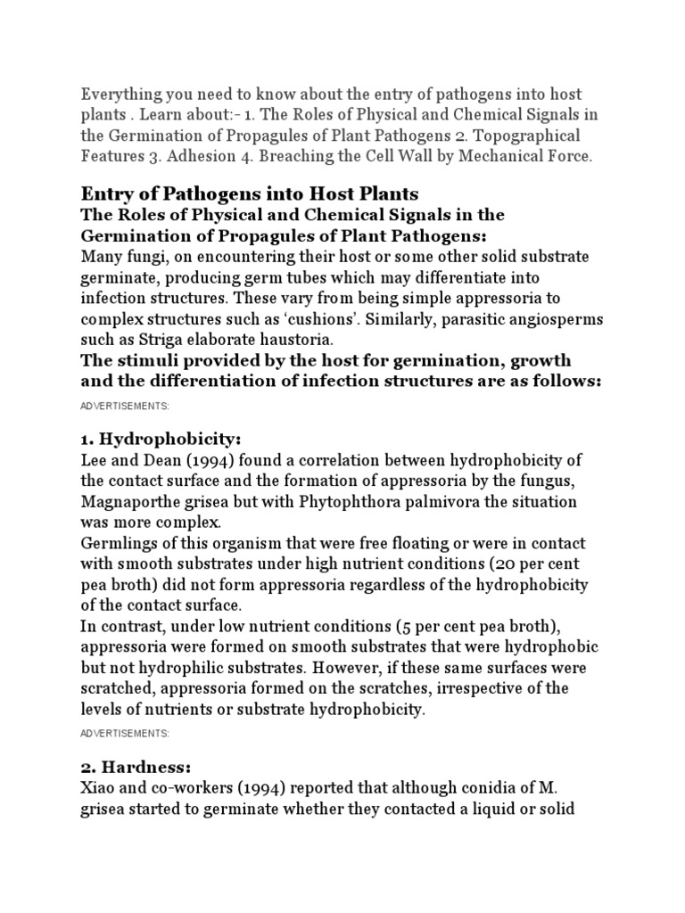 Pthogen | PDF | Fungus | Biology