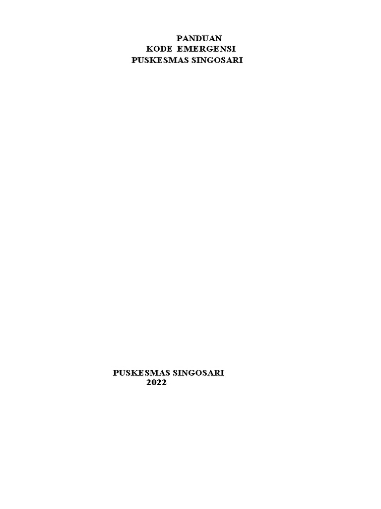 1.4.2. - Ep - 3 - Panduan - Kode - Darurat - MFK 22 SDH | PDF