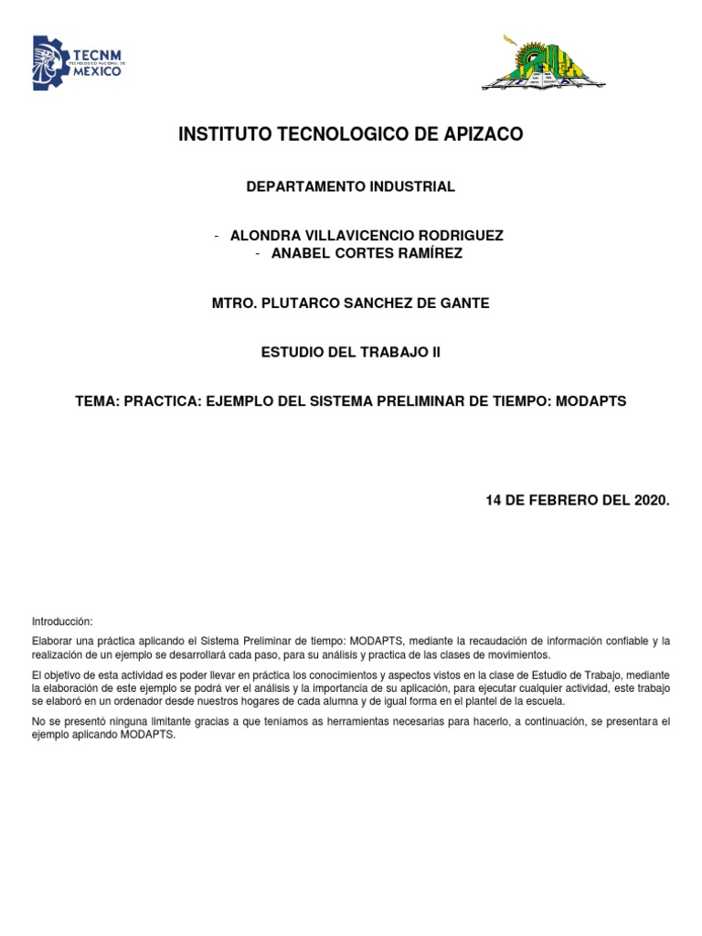Ejemplo Del Modapts (Autoguardado) | PDF