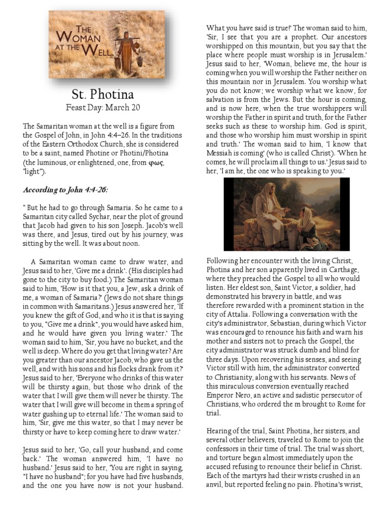Chaplet of St. Photina | Download Free PDF | Jesus | God The Father