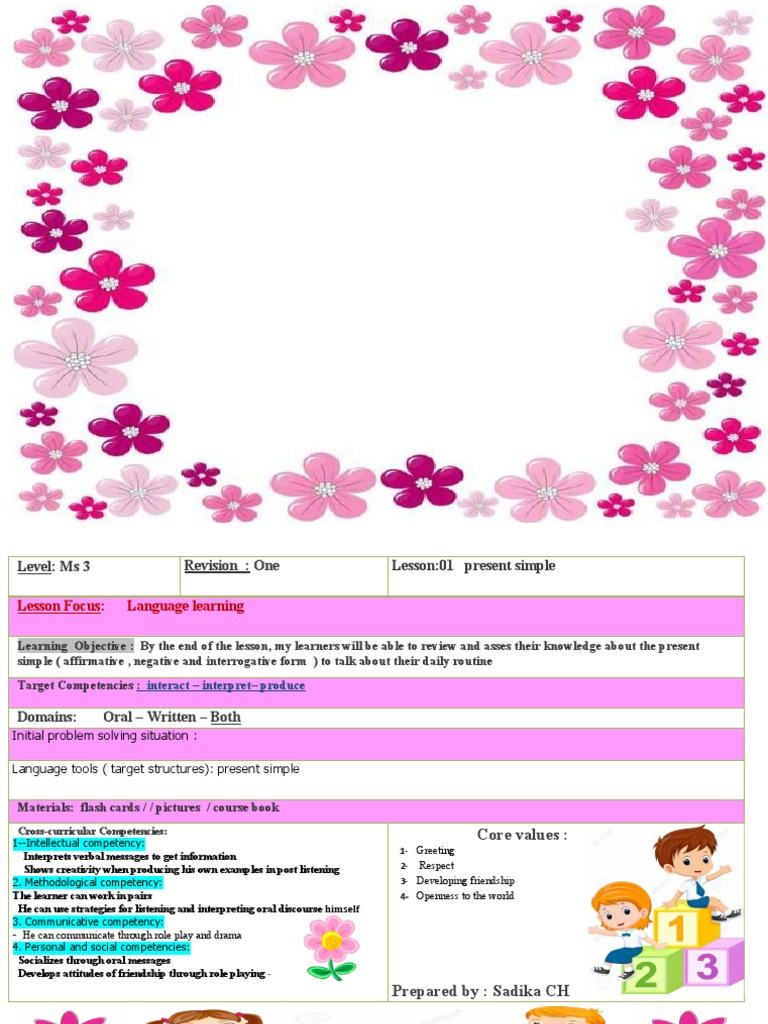 3MS - Lesson One - Revison Lessons For-3rd-Levels by Teacher Sadika CH ...