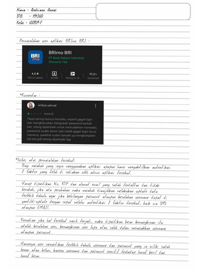 Tugas1 - Andriano Annas - 191260 - SCRM-F | PDF