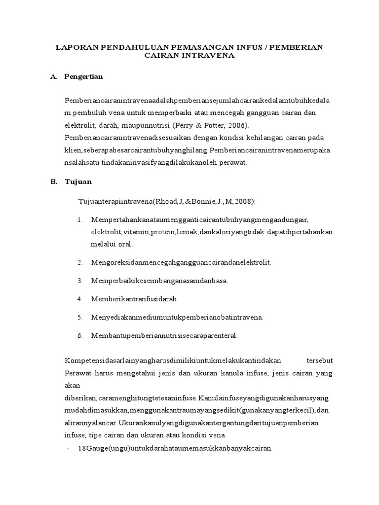 Laporan Pendahuluan KDP | PDF