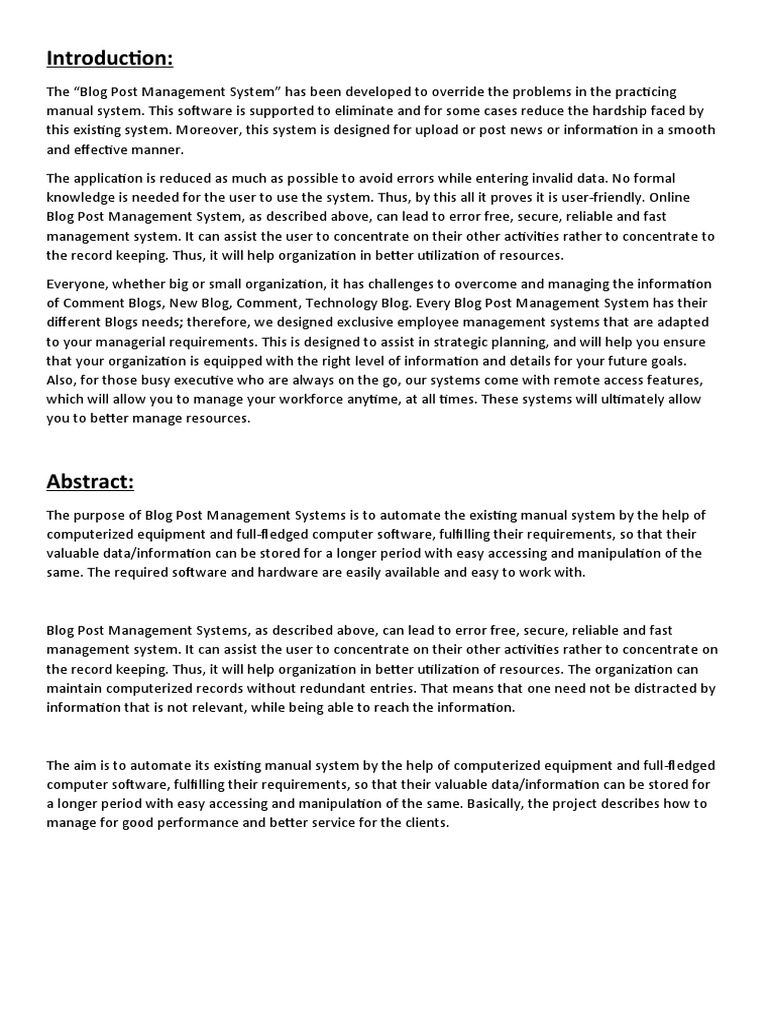 Introduction | PDF | Blog | Records Management