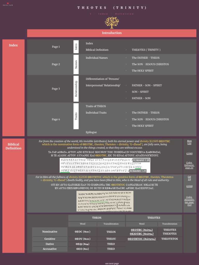 Understanding the Trinity and Theotes | PDF | Abrahamic Religions | God ...