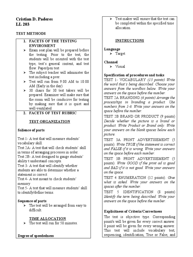 Concept Paper Pdf Test Assessment Cognition
